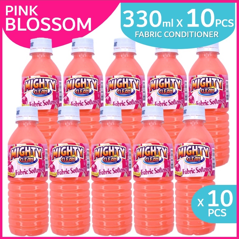 Mighty Clean Fabcon Pink Blossom 330ml X 10PCS - FS Pink - 330ml X ...