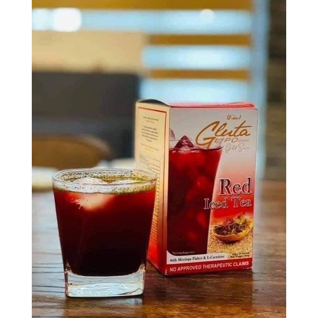 Gluta Lipo Gold Series RED ICED TEA (10sachet) | Shopee Philippines
