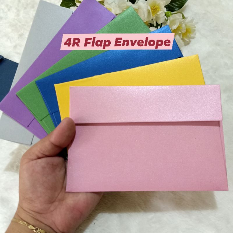 4R Flap Envelop for Invitation (Metallic & Makapal) | Shopee Philippines