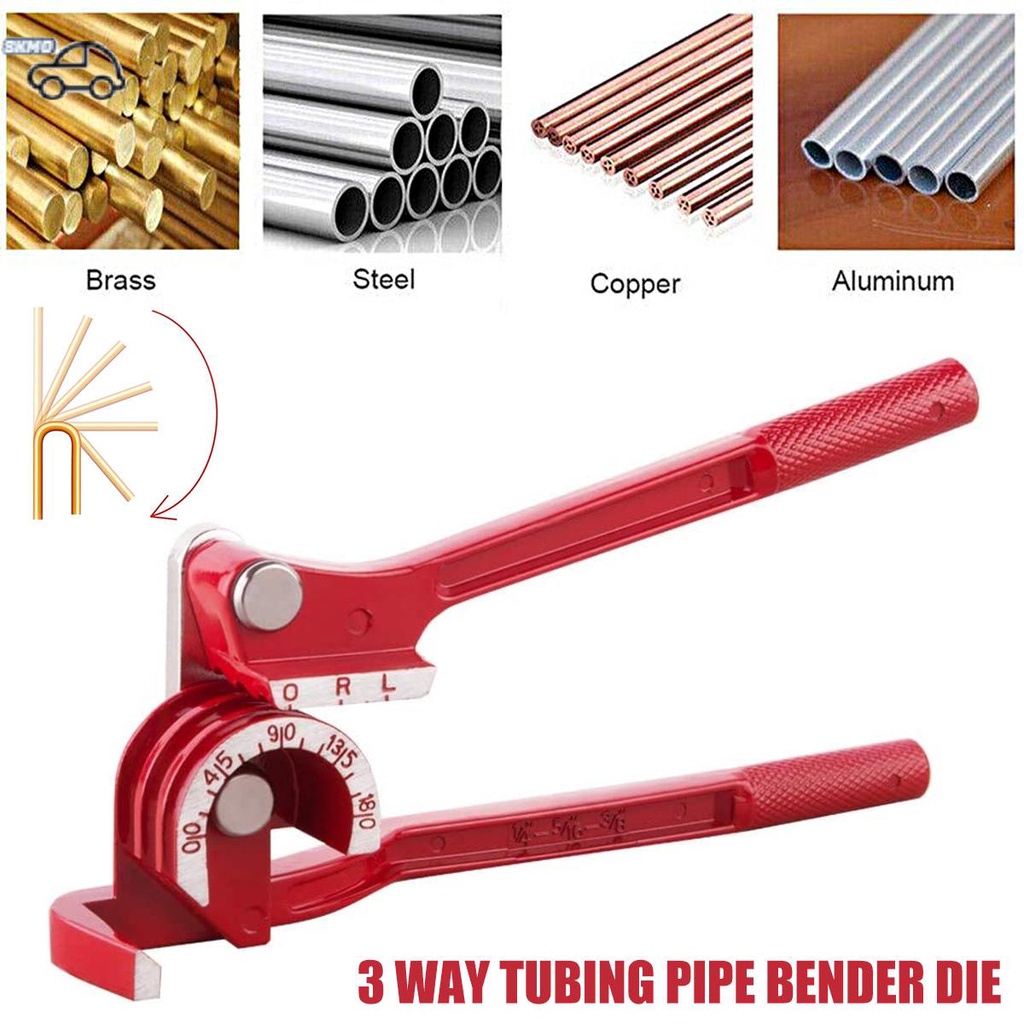 Tube Bender 0-180 Degree 1/4" 5/16" 3/8" Pipe Bender Manual High ...