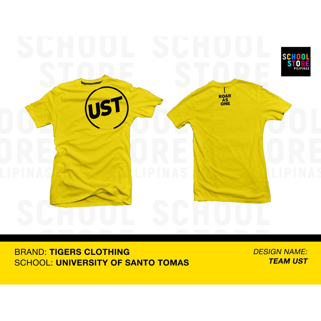 UST Tigers Shirt University of Santo Tomas TEAM UST - TIGERS CLOTHING ...