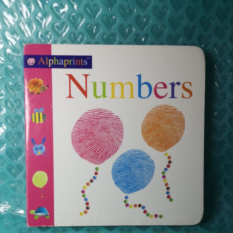 (PRE LOVED BOARDBOOK) Alphaprints Numbers Board book Touch and Feel ...