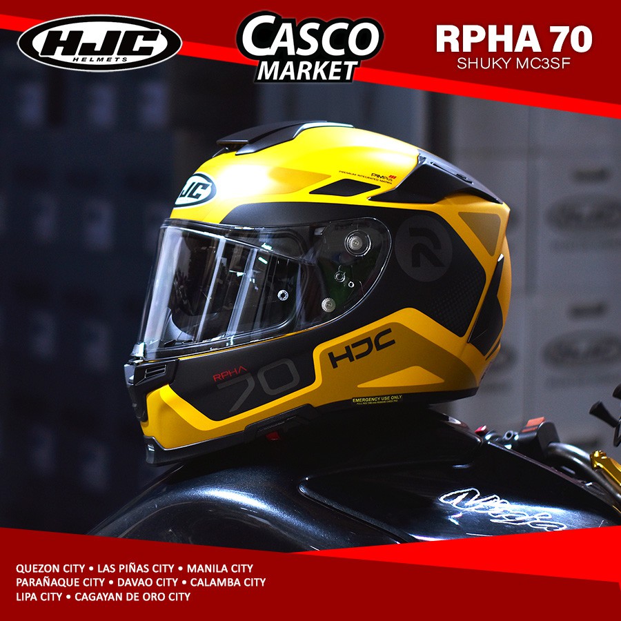 HJC RPHA70 SHUKY FULL FACE DUAL VISOR HELMET | Shopee Philippines