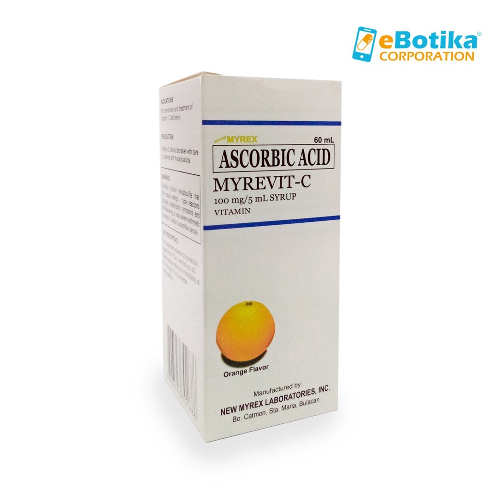 Ascorbic Acid (Myrevit-C) Syrup 60ml | Shopee Philippines