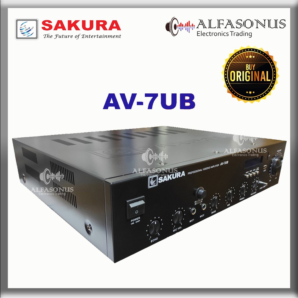 Sakura AV-7UB 850Wx2 Amplifier With Bluetooth, USB/SD Port - 2 Channel ...