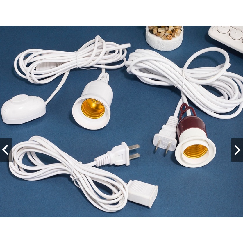 Vone E27 Lamp Bulb Holder With Switch LED Light Bulb Extension Socket ...