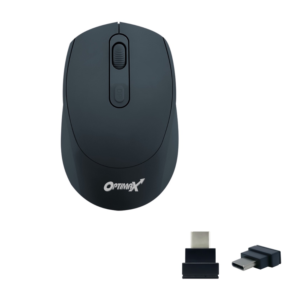Optimax USB Type C 2.4Ghz Wireless Optical Mouse for Laptop PCs ...