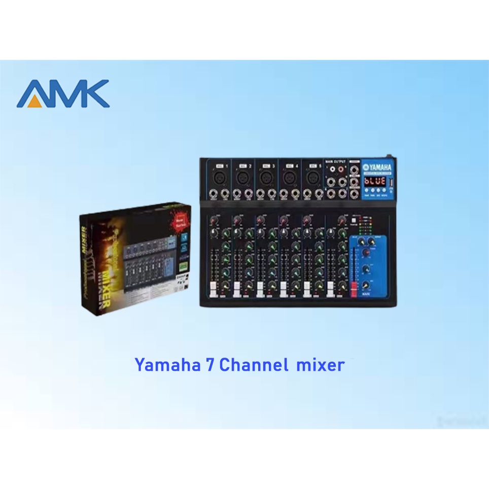 Yamaha MG-07BT 7 Channel Mixer w/ Bluetooth, USB and Mp3 Player ...