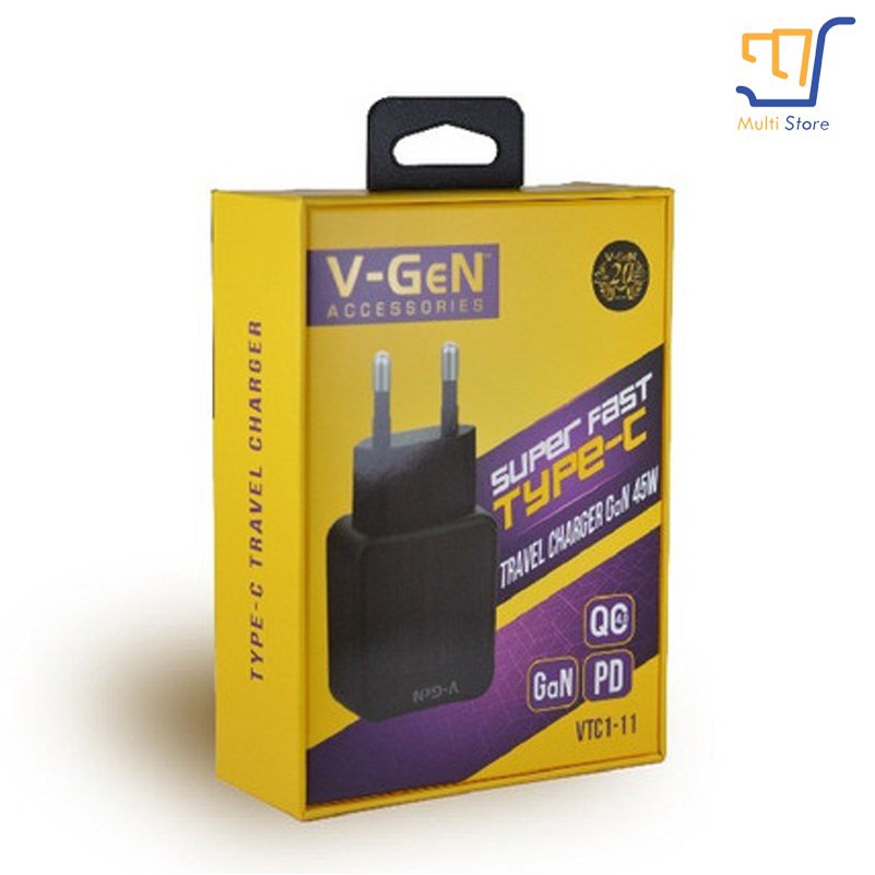 V-gen VTC1-11 Fast Charging QC 4.0 PD Type C GaN 45W Adapter Charger ...