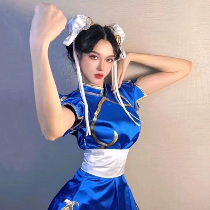 [Halloween Cosplay] ChunLi Cosplay Costume Street Fighter Full Set ...