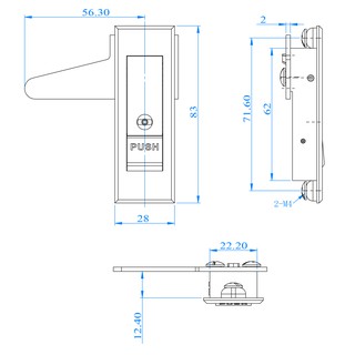 Evergood Push Button Cabinet Panel Board Lock | Shopee Philippines
