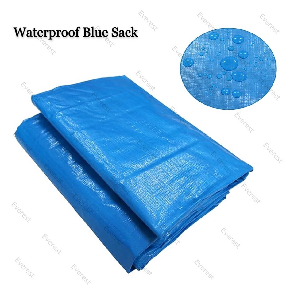 Blue Sack Sakolin waterproof (per meter) construction cover sakoline ...