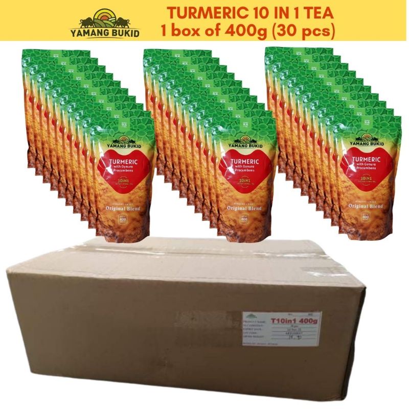 Yamang Bukid Turmeric 10 in 1 Tea (1box of 30 pcs 400g) | Shopee ...