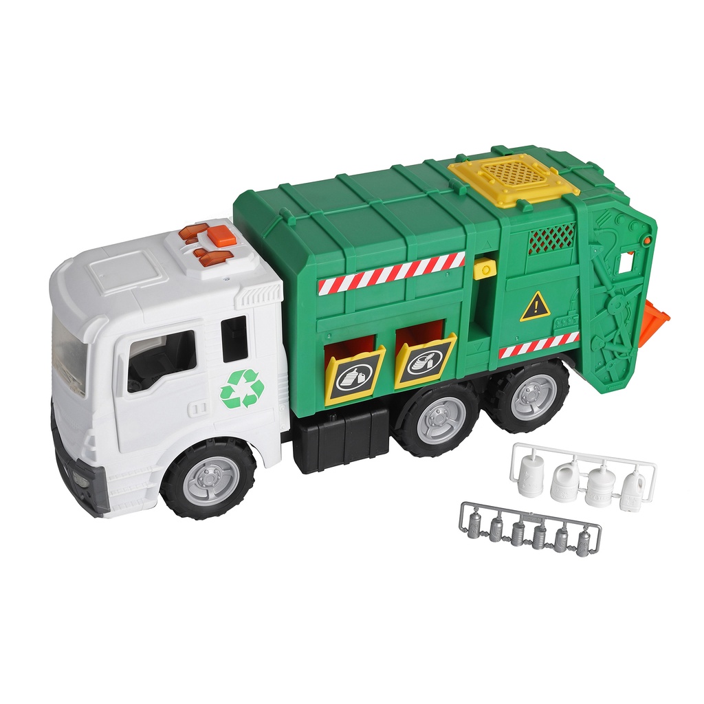 Motor Shop 20" Big Garbage Recycle Truck Toys , Light and Sound ...