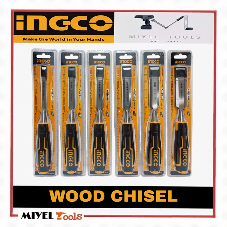 INGCO Wood Chisel 9mm/14mm/16mm/19mm/22mm/25mm | Shopee Philippines