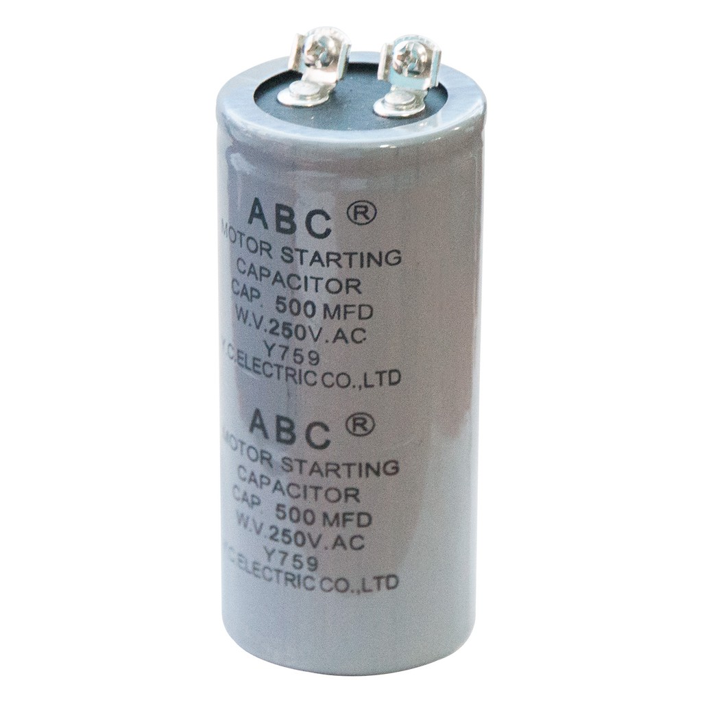 AC 250V 500uF 2 Terminals Polypropylene Film Motor Run Start Capacitor ...