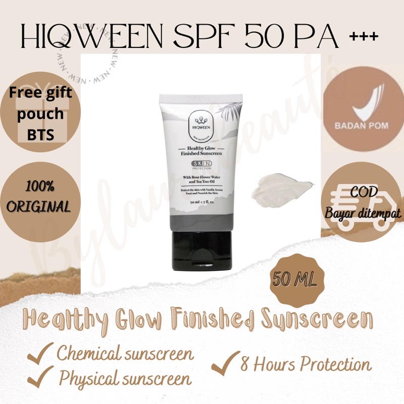 Hiqween SUNSCREEN SPF 50 PA+++ Healthy Glow Finished (Directly Send ...