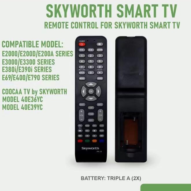 SKYWORTH Smart TV Remote Control Skyworth smart tv remote controller | Shopee Philippines