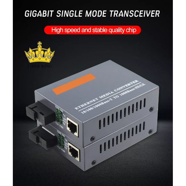 FIBER KING HTB 3100 10/100/1000mbps Gigabit Compatible Optical Media ...