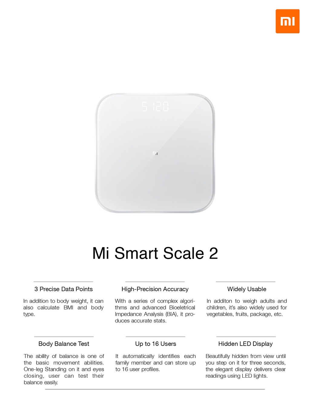 Mi Smart Scale 2 Global Version | Shopee Philippines