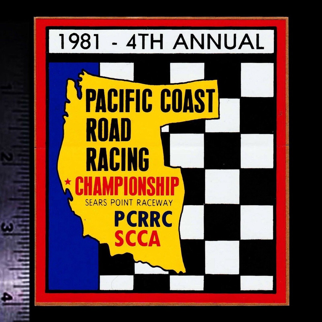 x2 SCCA 1981 4th Annual Pacific Coast Road Racing - Original Vintage ...