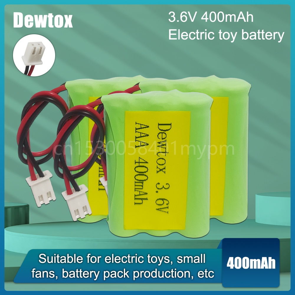 3.6V AAA Rechargeable Ni-Mh Battery pack 400mAh with Plugs cell for ...