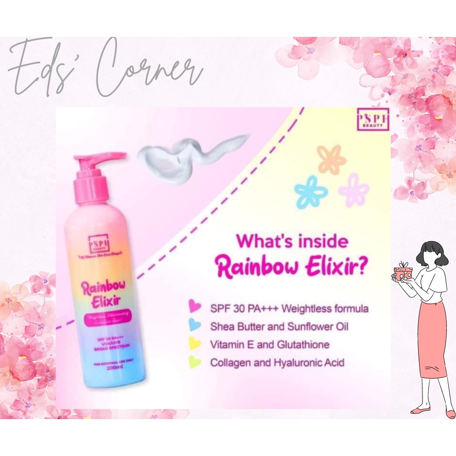 PSPH Beauty RAINBOW ELIXIR Body Lotion PF30 PA +++ UVA/UVB Broad Spectrum (200ml) | Shopee ...