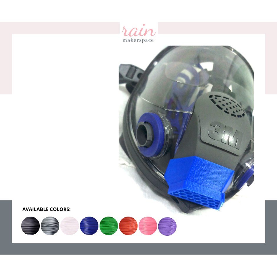 3M Ultimate FX FF-402 Exhalation Valve Filter Adapter for 3M Respirator | 3D Printed presyo ₱173