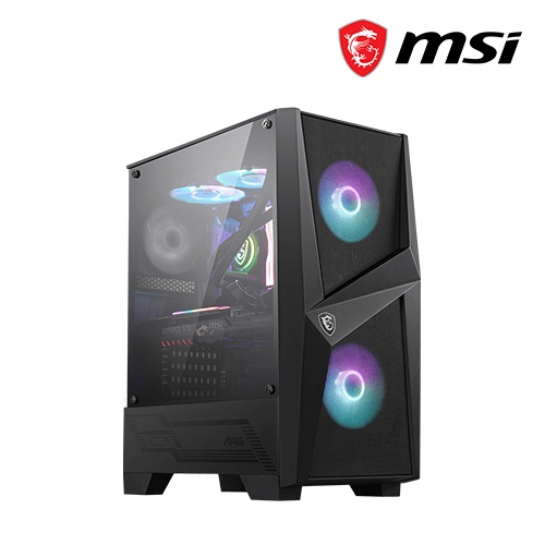 MSI MAG FORGE 100R PC Case - Mid Tower / Tempered Glass Side Panel ...