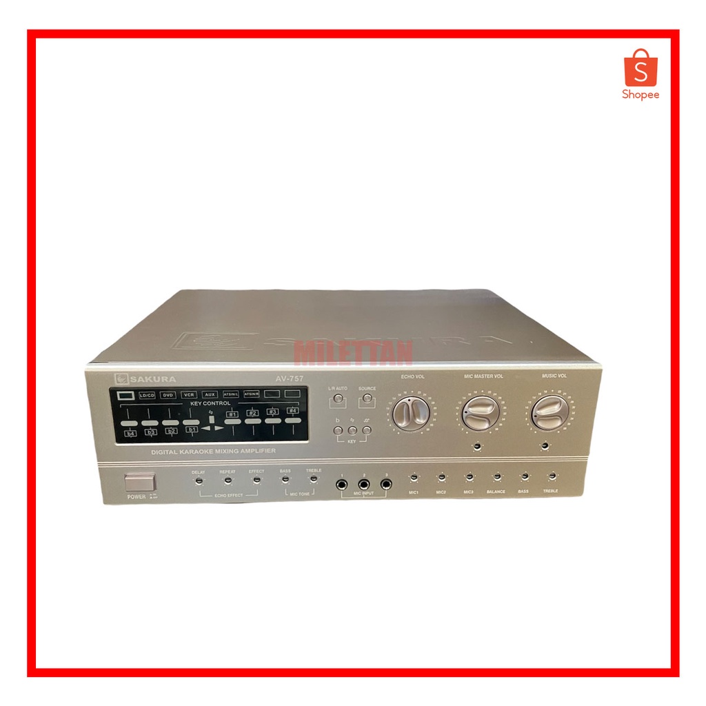 ORIGINAL SAKURA AMPLIFIER AV 757 1650 x 2 WATTS | Shopee Philippines
