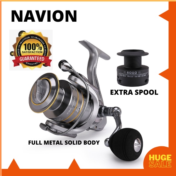 NAVION FULL METAL FISHING REEL (READY STOK IN MALAYSIA) | Shopee ...