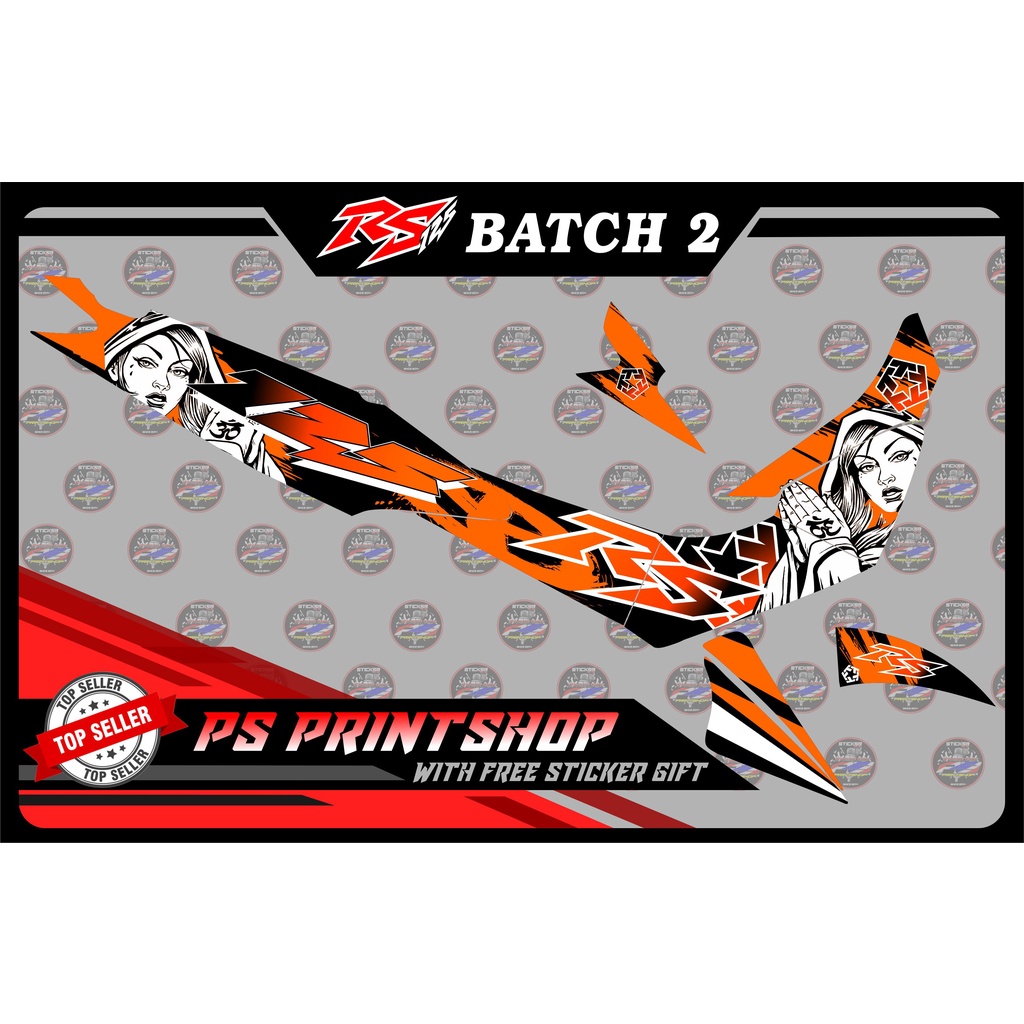 Honda RS125 carb Road Sport Full Set sticker decals Batch 2 | Shopee ...