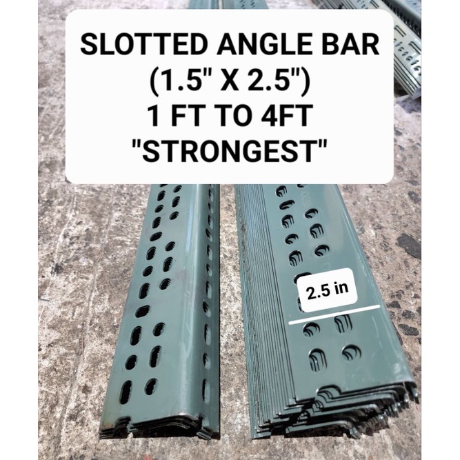 Slotted Angle Bar - "Strongest" - Free Bolts and nuts | Shopee Philippines