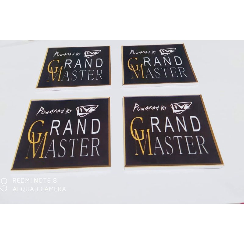 4PCS. LIVE GRANDMASTER LOGO EMBLEM PLATE | Shopee Philippines