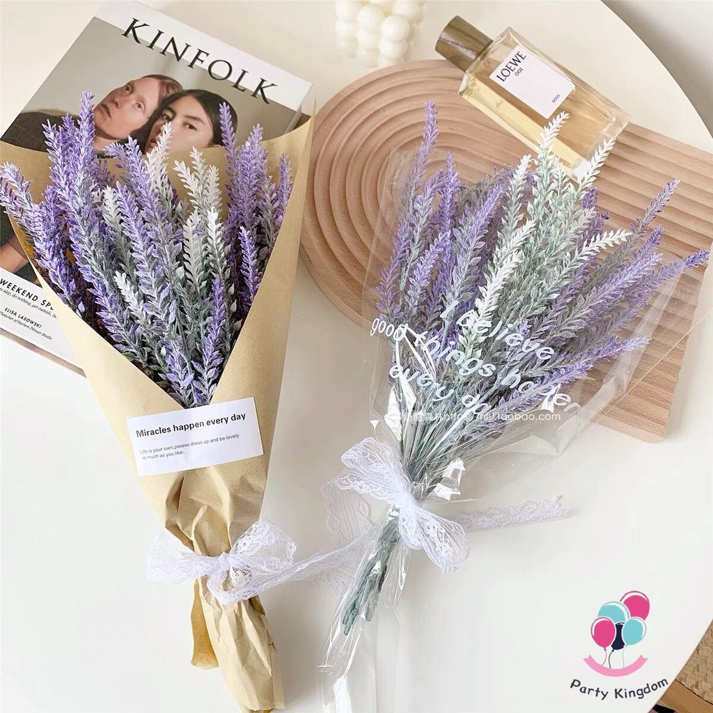 Lavender Flower Artificial Flower (18 Head/piece)Garland Plants Vine ...
