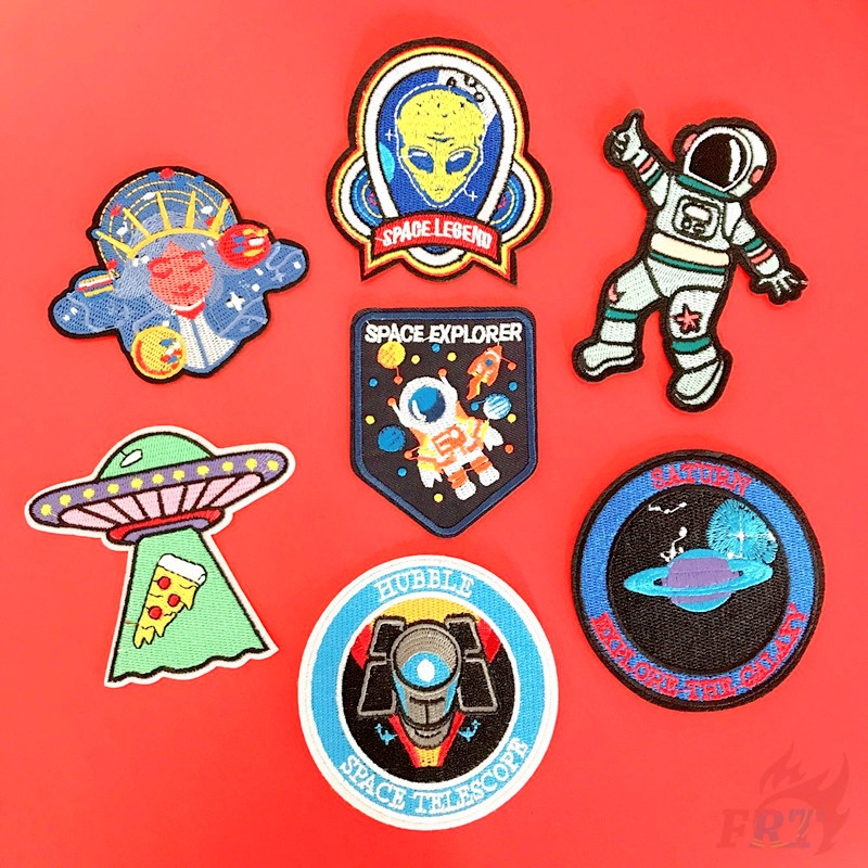 ☸ Space Explorer Iron-on Patch ☸ 1Pc Diy Sew on Iron on Patch （Space Q ...