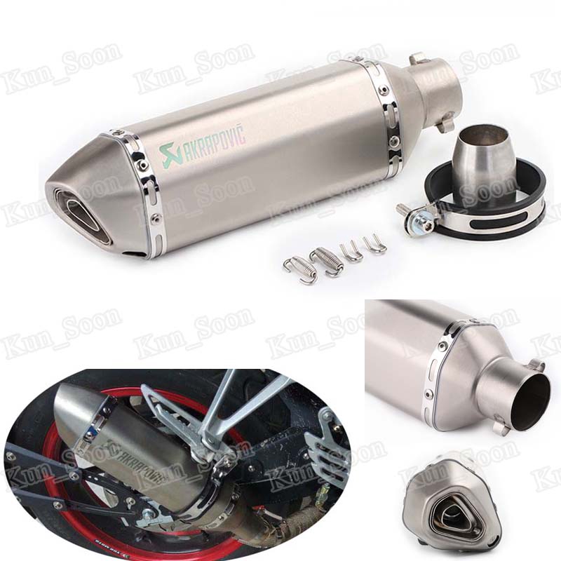 38-51mm Universal Motorcycle Exhaust Muffler Pipe Canister With DB Killer Silencer | Shopee ...