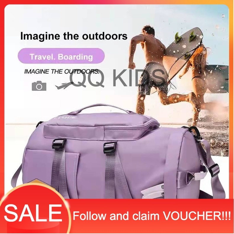Sports Gym handBag Travel Duffel bag with Wet Pocket & Shoes ...