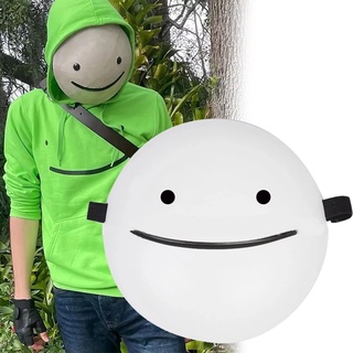 Adult Kid Minecraft Dreams SMP Cosplay Masks Cartoon Anime White Smile ...