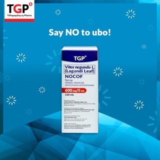 NOCOF TGP Vitex negundo L Lagundi Leaf 600mg/5mL 120ml Syrup for relief ...