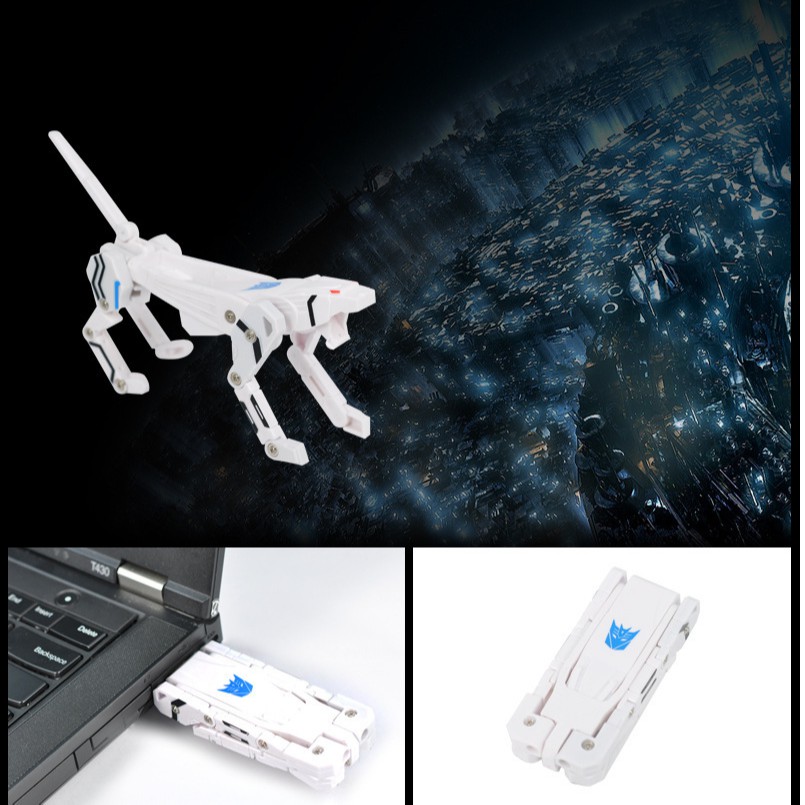 Transformers USB pendrive Decoration flash drive Foldable dog memory ...