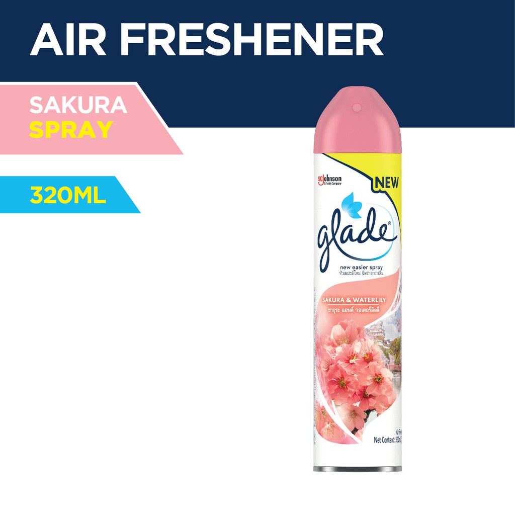 Glade Air Freshener - Sakura & Waterlily 320ml | Shopee Philippines