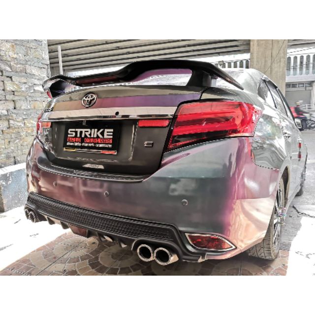 Matte Black Modulo Spoiler with Brakelight for Toyota Vios | Shopee ...