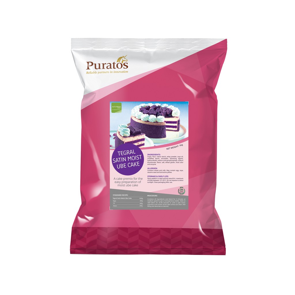 Puratos Tegral Satin Moist Ube Cake Mix 1kg | Shopee Philippines