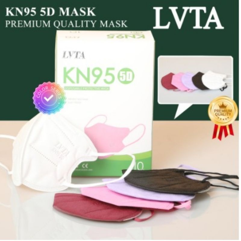 LVTA KN95 5D DISPOSABLE PROTECTIVE MASK 99% FILTRATION RATE (10pcs) FDA C E | Shopee Philippines