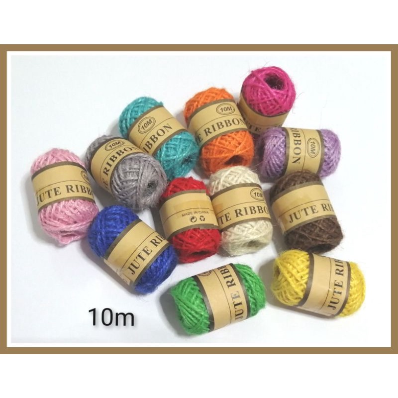 10meters 2mm colored jute string for gift wrap, hang tags, gift tags ...