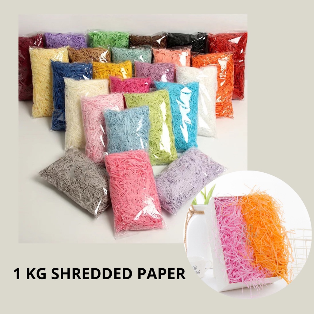 1kg Crinkle-Cut & Metallic Shredded Paper | Shopee Philippines