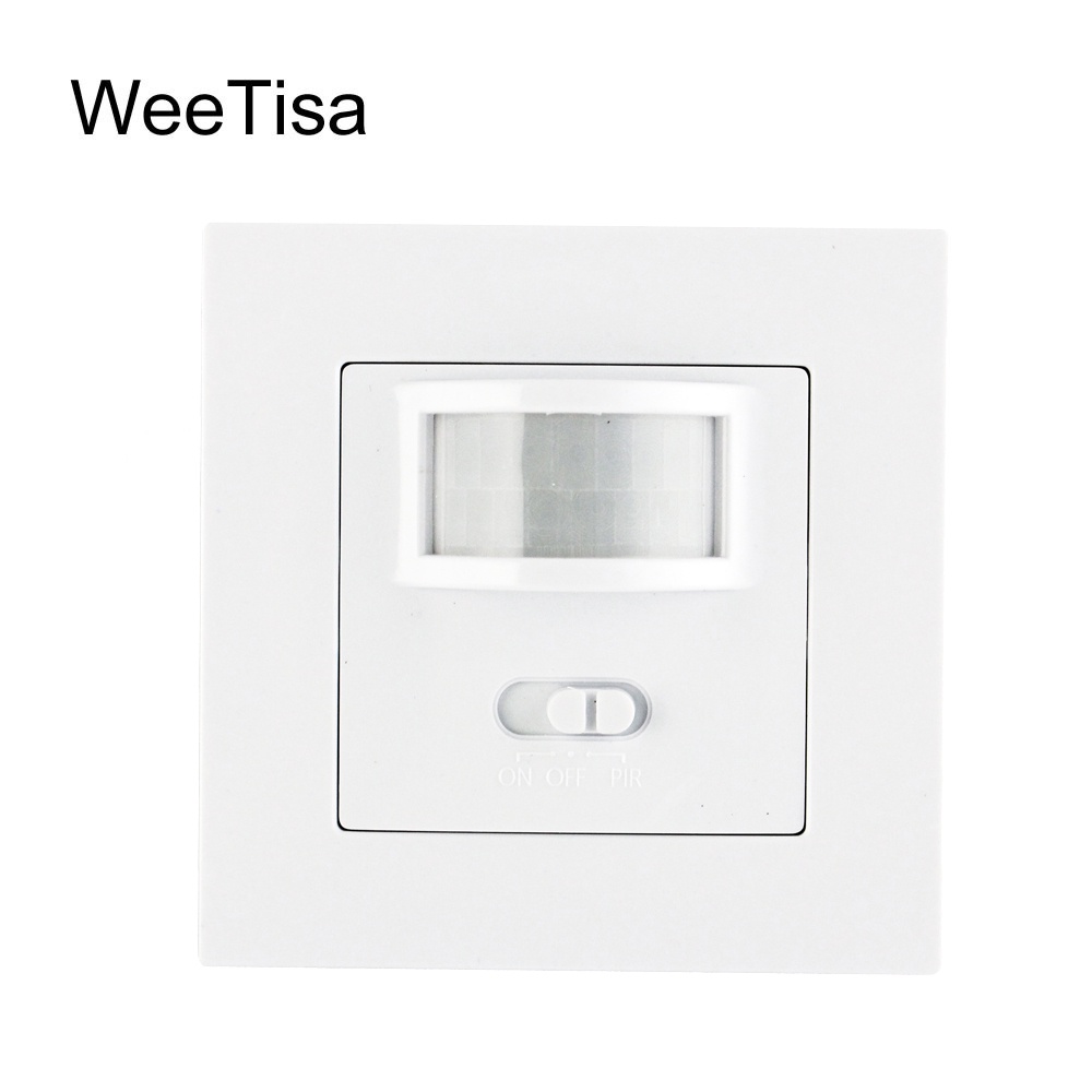 Motion Sensor Switch 220V 110V AC PIR Infrared Wall Mounted Movement ...