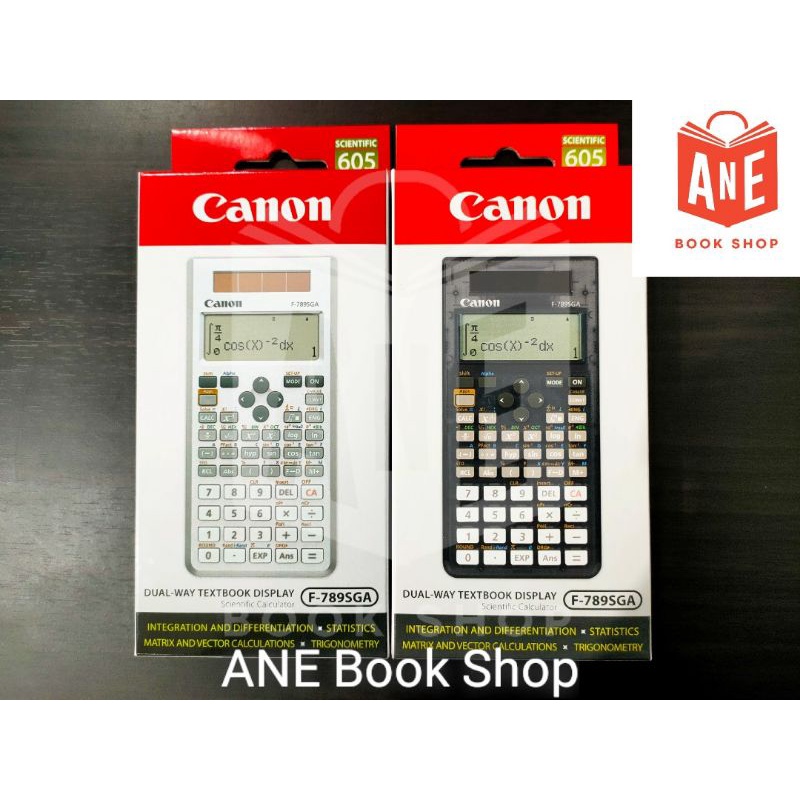 AUTHENTIC Transparent and Silver Casing Canon F789SGA Calculator ...