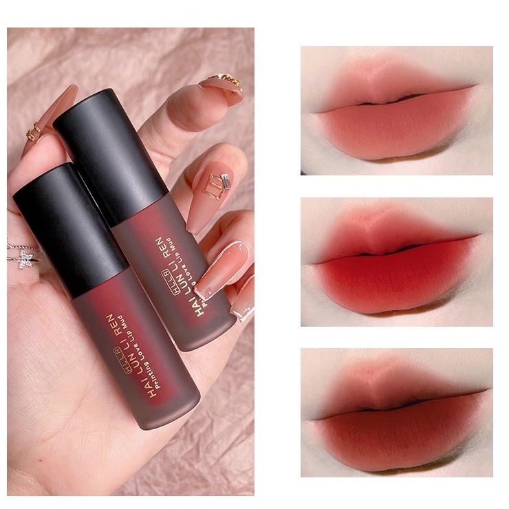 Velvet Matte Lip Tint Long-lasting Waterproof Lip Stick Red Brown ...